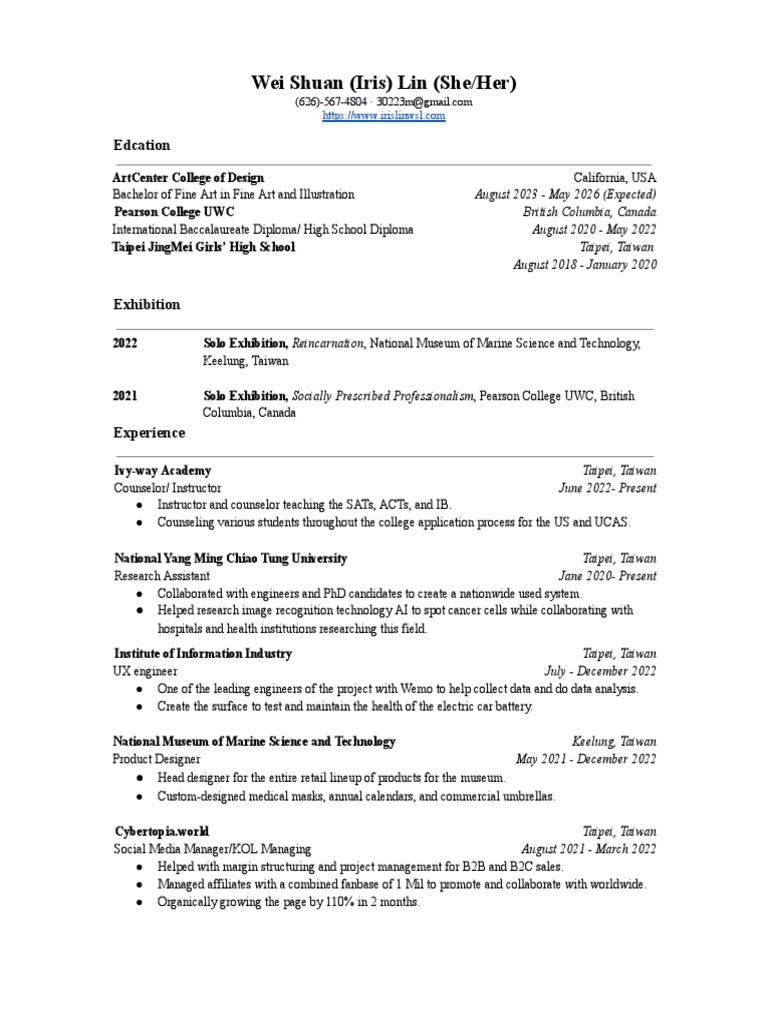 Iris Lin | PDF