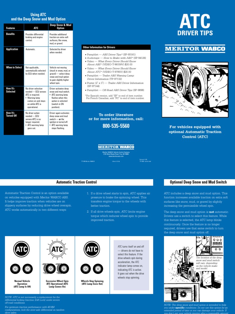 ATC Driver Tips | PDF | Anti Lock Braking System | Mechanical Engineering