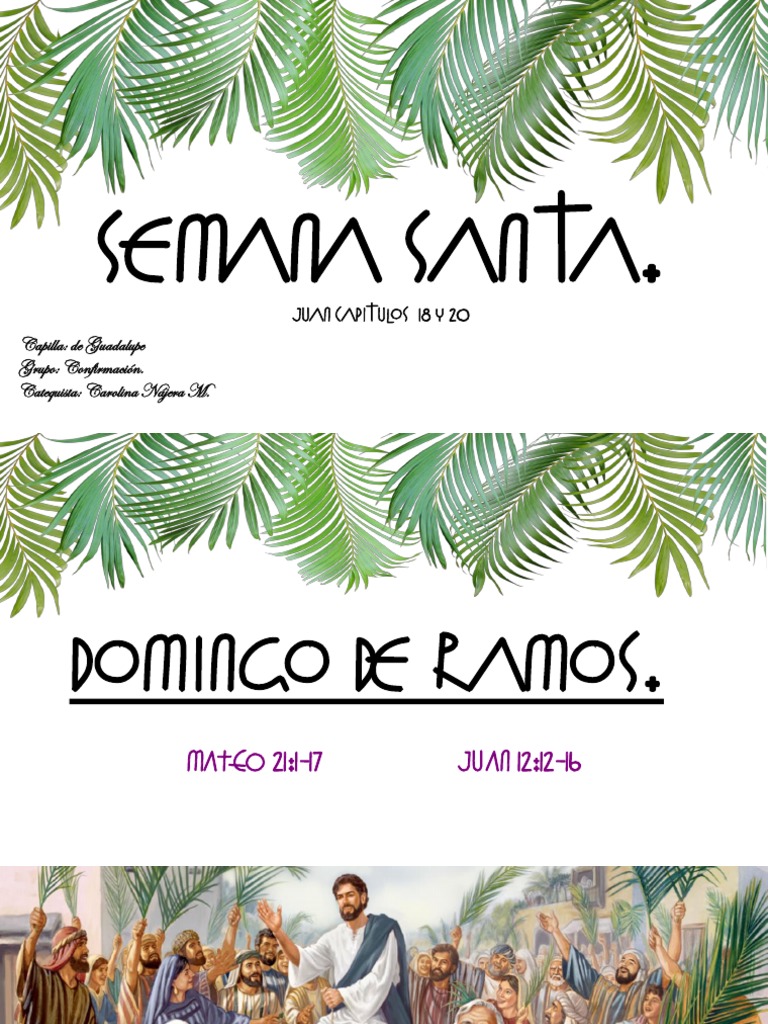 Semana Santa: Guía de Reflexión Católica | PDF | Jesús | Pascua de ...