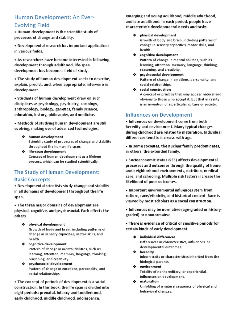 Devpsych Summary | PDF | Developmental Psychology | Memory