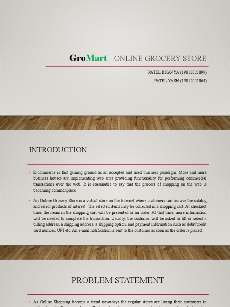 Grocery Store | PDF | World Wide Web | Internet & Web