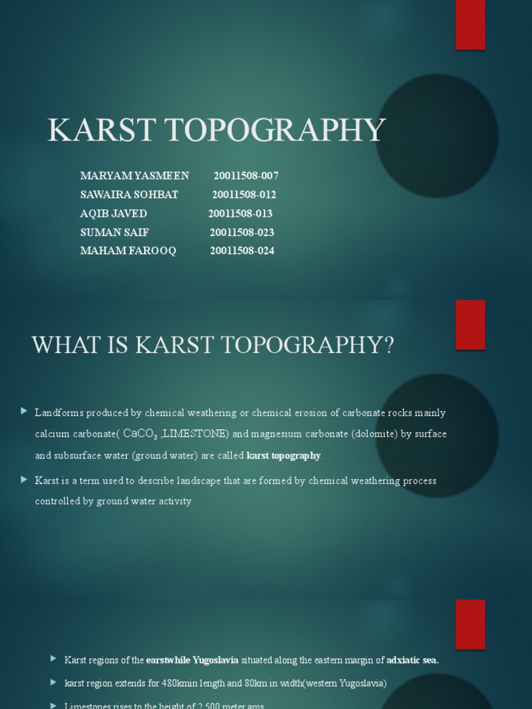 Characteristics and Landforms of Karst Topography | PDF | Sinkhole ...