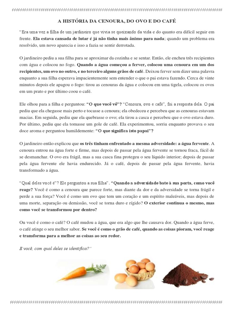 A História Da Cenoura | PDF