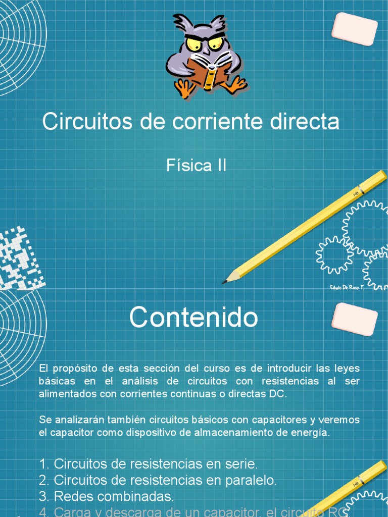 Circuitos de Corriente Directa | PDF | Condensador | Corriente eléctrica