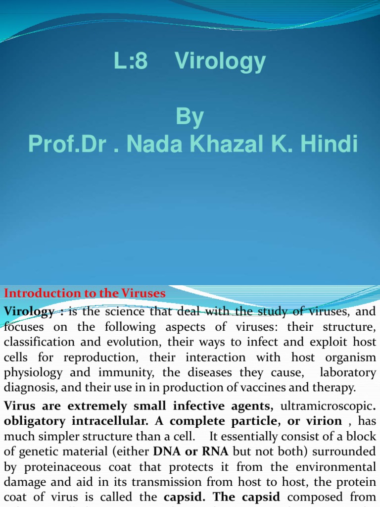 L8 Virus | PDF | Virus | Sense (Molecular Biology)
