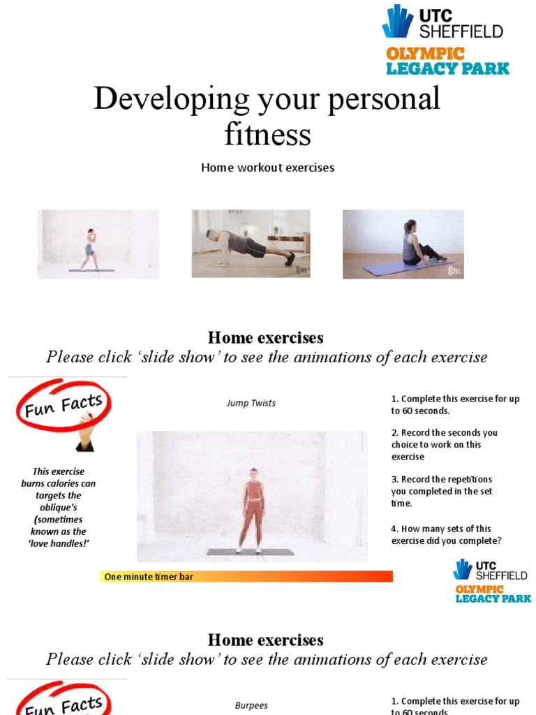 Muscular Endurance Home Exercises | PDF | Strength Training | Physical ...
