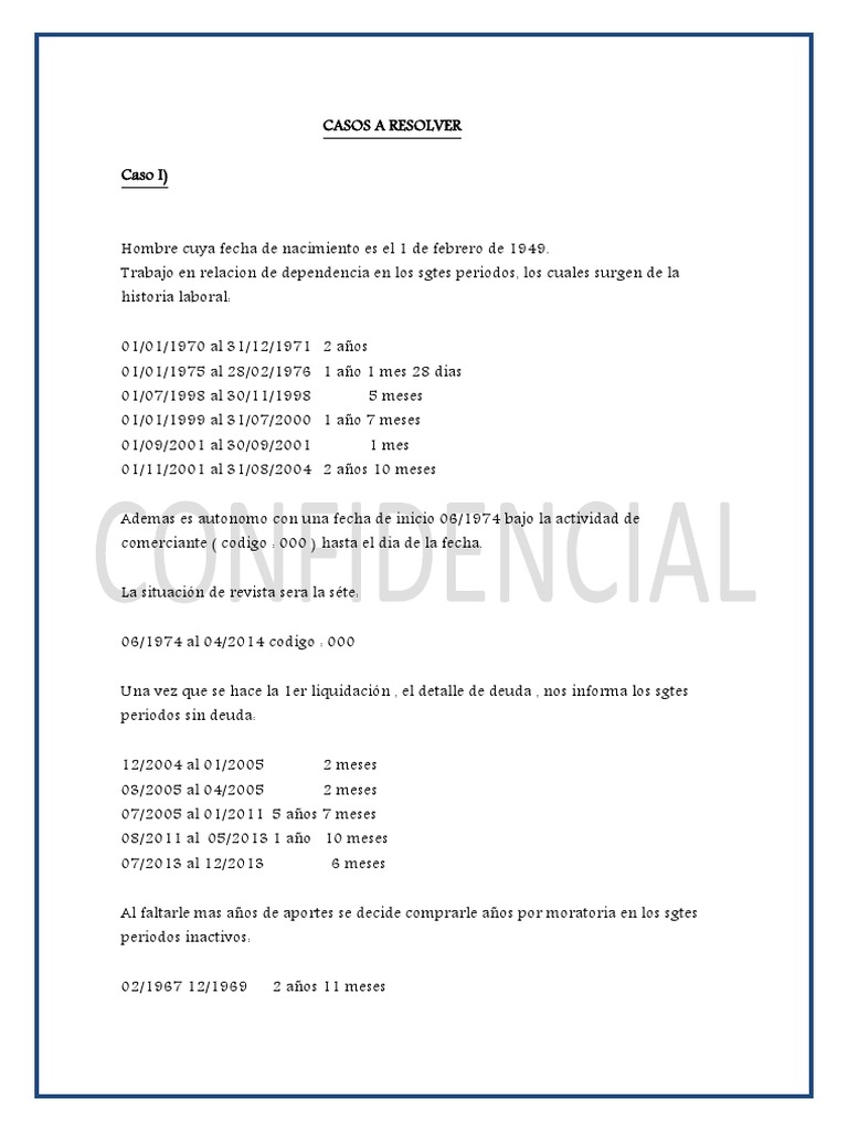 Casos A Resolver | PDF