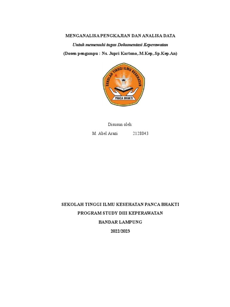 Menganalisa Pengkajian Dan Analisa Data Dan Implementasi Abel Pdf