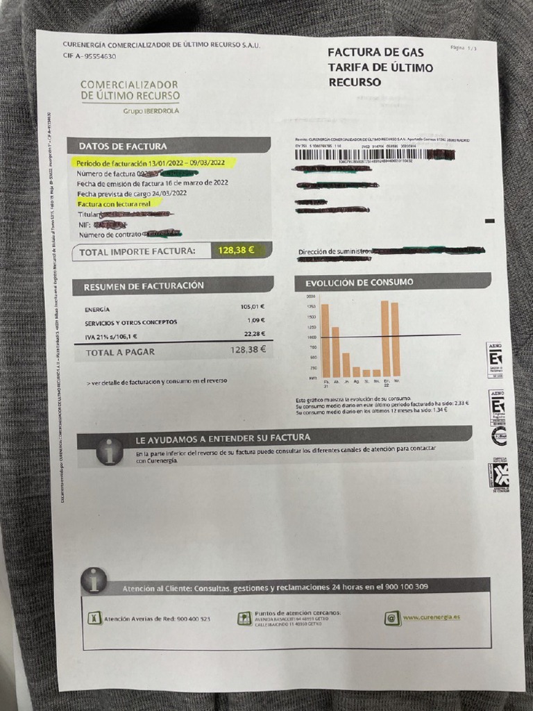 Factura CUenergia | PDF