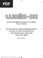 Wais III - Escala de Inteligência de Wechsler para Adultos | PDF ...