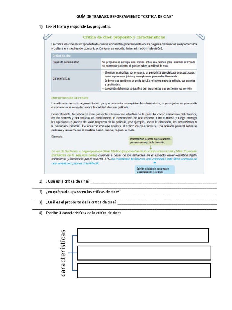Guía para Escribir Críticas de Cine | PDF
