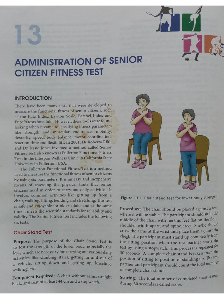 Senior Citizen Ewrqrw4et545215353647637yththfitness Test | PDF