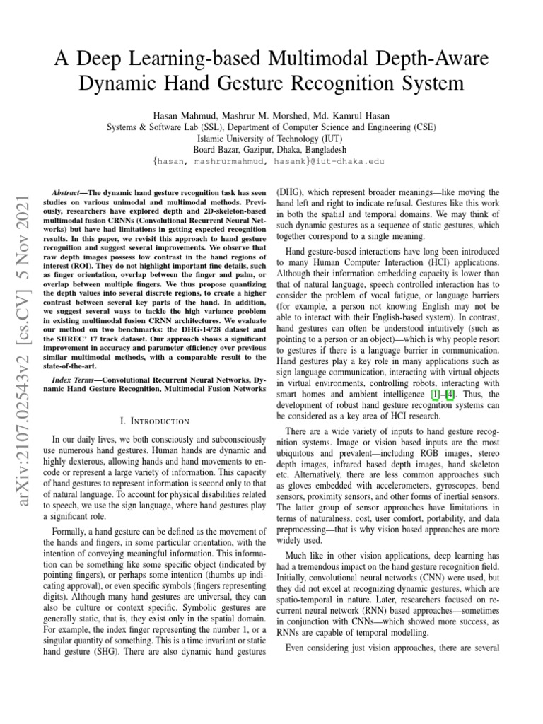 A Deep Learning-Based Multimodal Depth-Aware | PDF | Computer Vision ... A Deep Learning-Based Multimodal Depth-Aware | PDF | Computer Vision ...