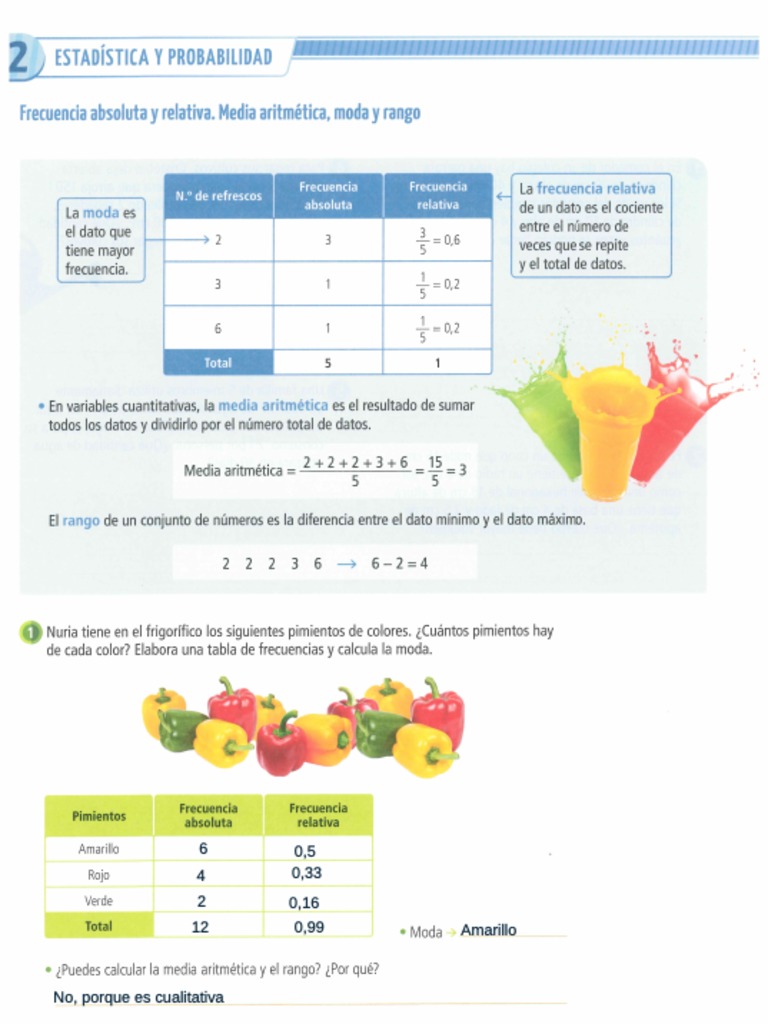 Álvaro Alonso Méndez - T12 Frecuencia Absoluta y Relativa | PDF