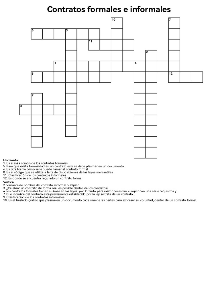Contratos Formales e Informales: Guía SEO | PDF | Justicia | Crimen y ...