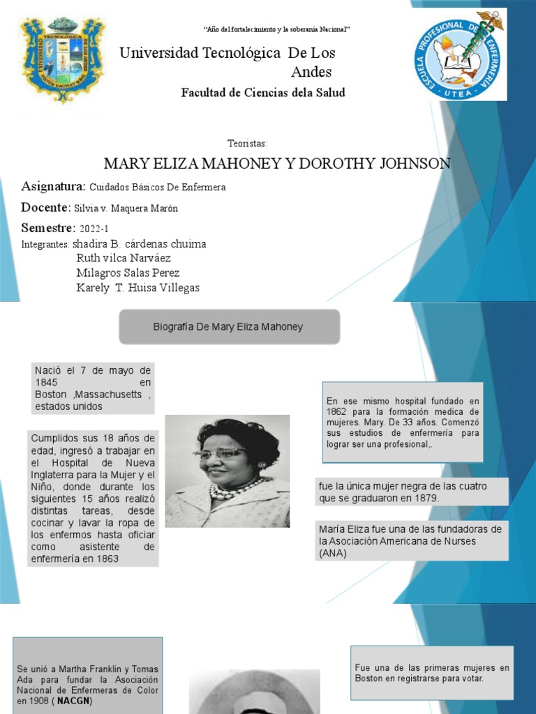 Universidad Tecnológica de Los Andes: Mary Eliza Mahoney Y Dorothy ...
