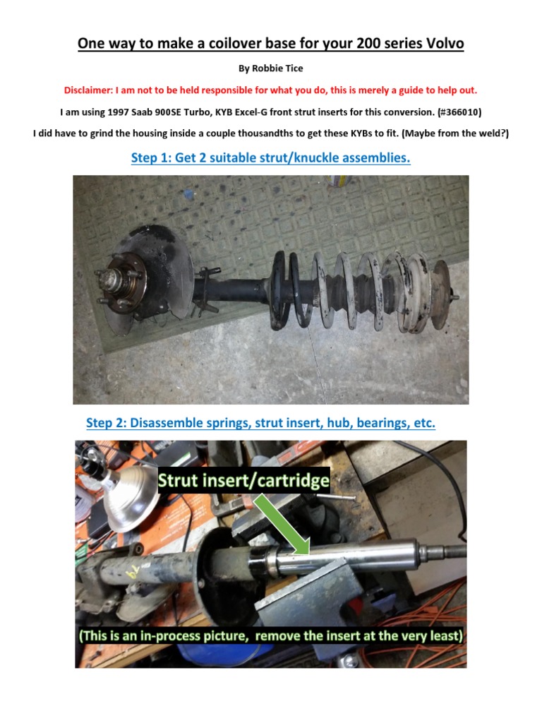 200 Series Coilover Instruction and Parts List | PDF | Mechanical ...