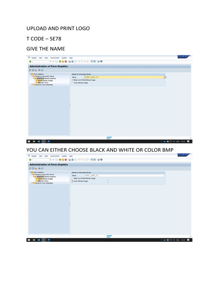 SMARTFORMS 001 UPLOAD AND PRINT LOGO | PDF