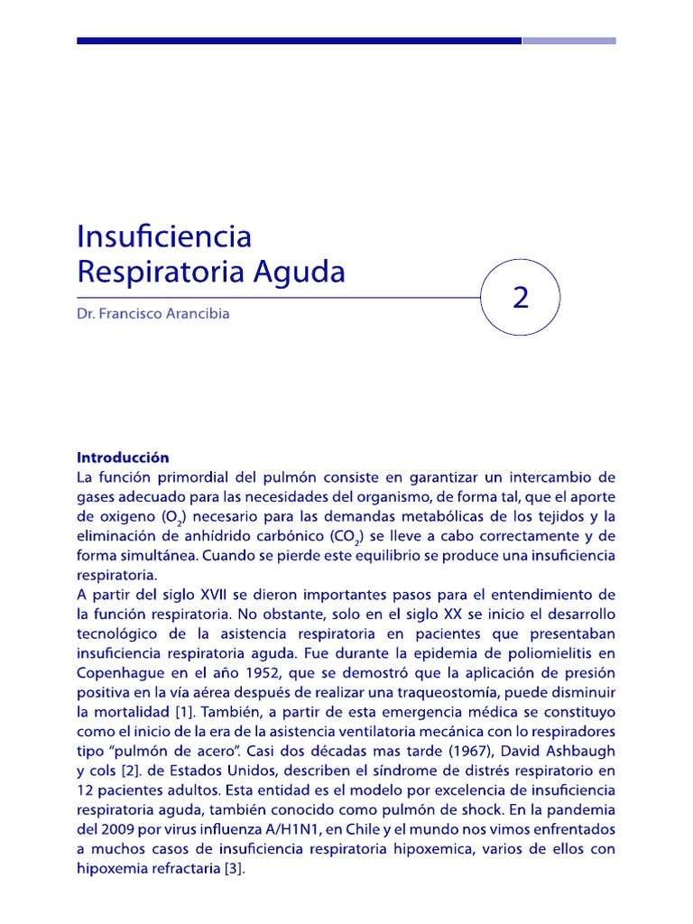 Insuficiencia Respiratoria Aguda | PDF | Medicina CLINICA ...