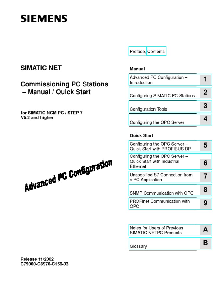 SIMATIC NET Commissioning PC Stations - Manual | PDF | Personal Computers | Computer Hardware