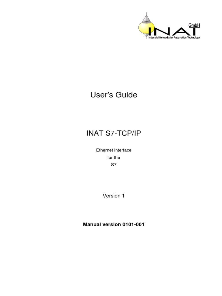 S7 Tcpip Ethernet Interface Pdf Computer Network Ip Address 