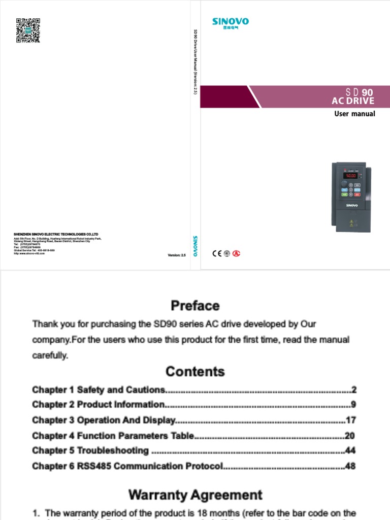 Ac Drive: User Manual | PDF | Alternating Current | Electric Motor