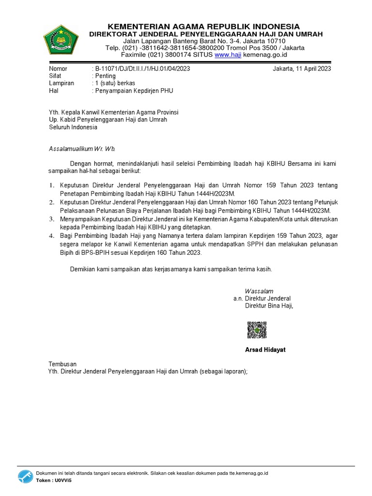 Kementerian Agama Republik Indonesia: Direktorat Jenderal ...