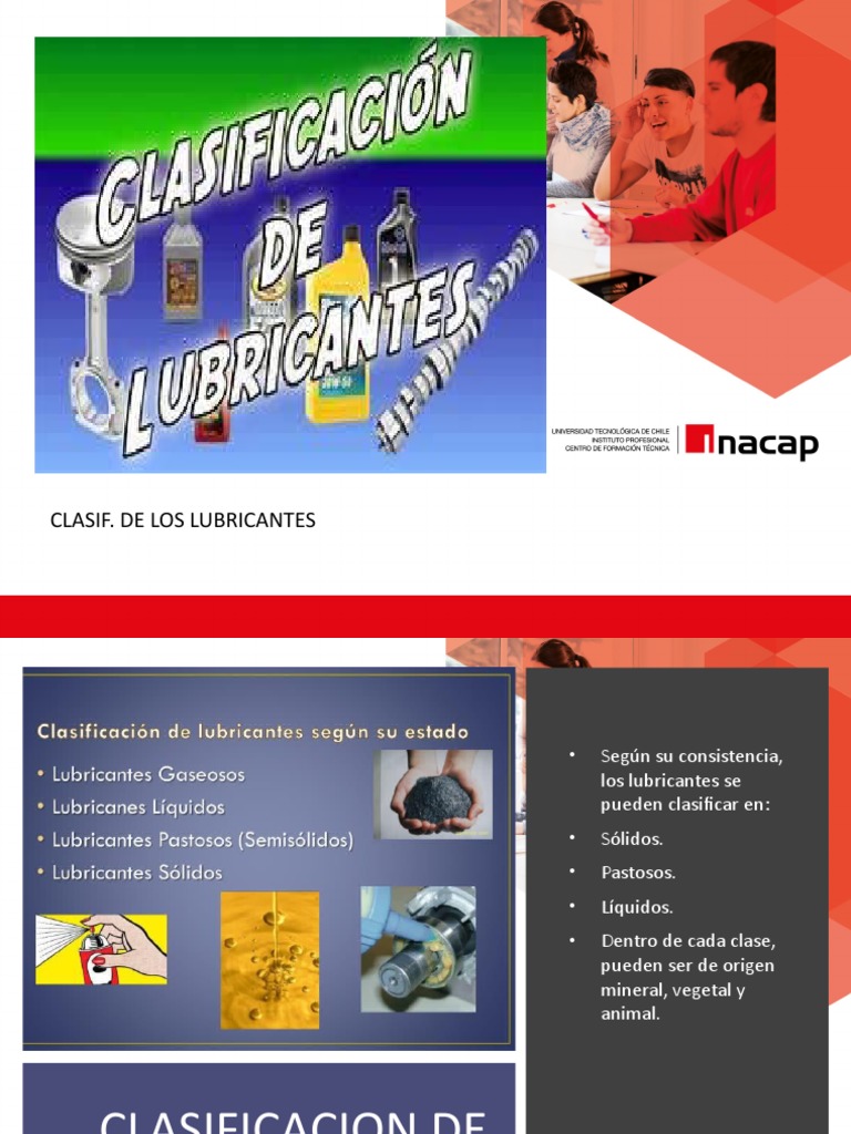 Tipos de Lubricantes Sólidos | PDF | Petróleo | Lubricante
