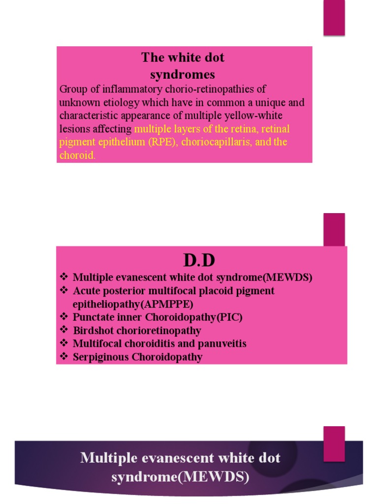 The White Dot Syndromes | Download Free PDF | Retina | Causes Of Death