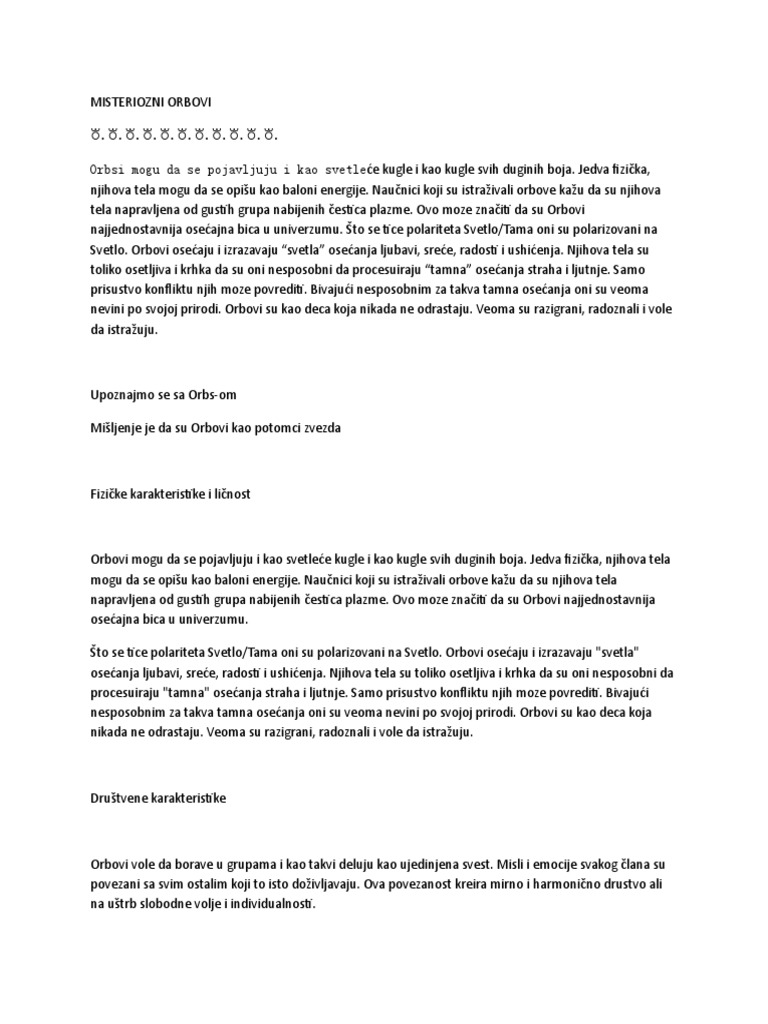Orbovi | PDF