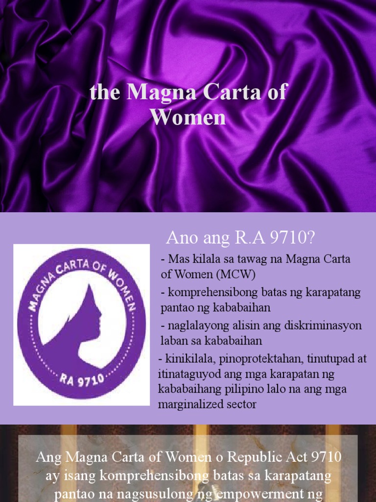 The Magna Carta of Women | PDF