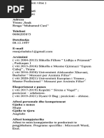 CV Format Shqip | PDF