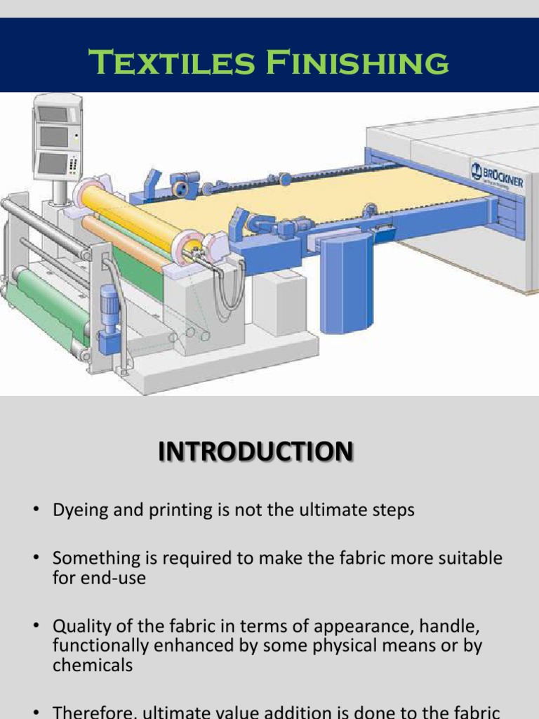 Textiles Finishing | PDF | Textiles | Secondary Sector Of The Economy