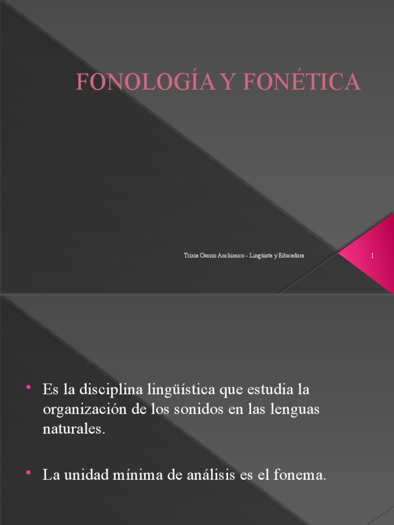 La Fonología | PDF