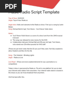Radio Script Example | PDF