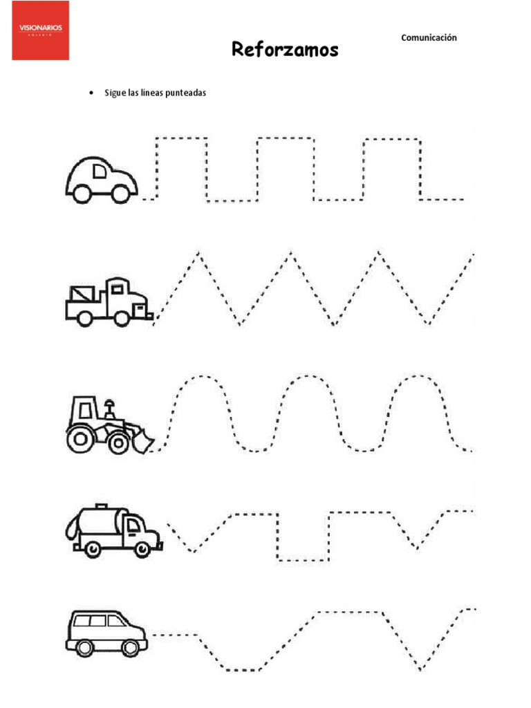 Reforzamos: Sigue Las Líneas Punteadas | PDF | Artes del Lenguaje y ...