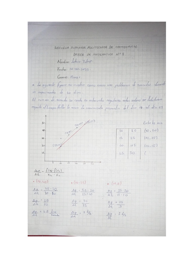 Deber de Matematica 3 | PDF
