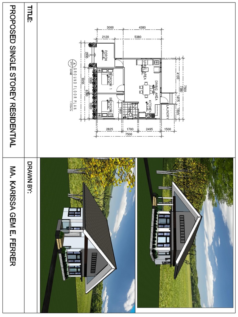 Gable Roof Floor Plan Overview | PDF