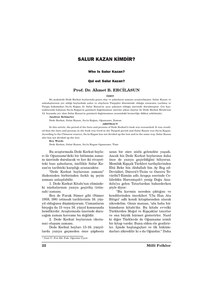Salur Kazan Kimdir Who Is Salur Kazan Q | PDF