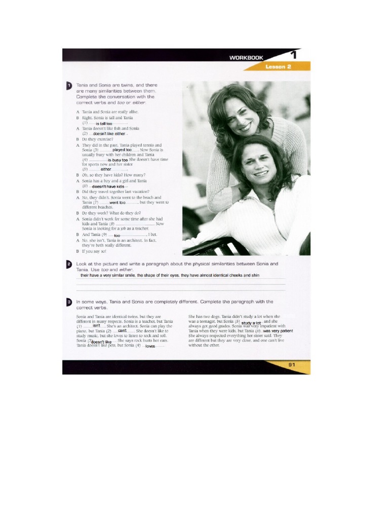 Workbook Resuelto Unit 1 | PDF