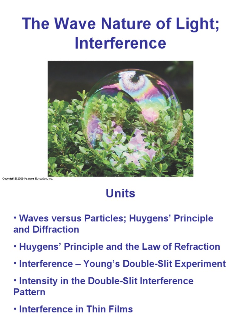 Wave Theory of Light - Interference | PDF | Wavelength | Diffraction