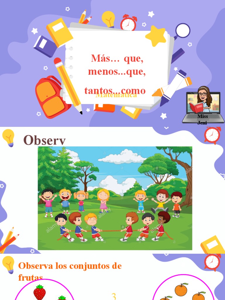 Más Que, Menos Que, Tantos Como | PDF Más Que, Menos Que, Tantos Como | PDF