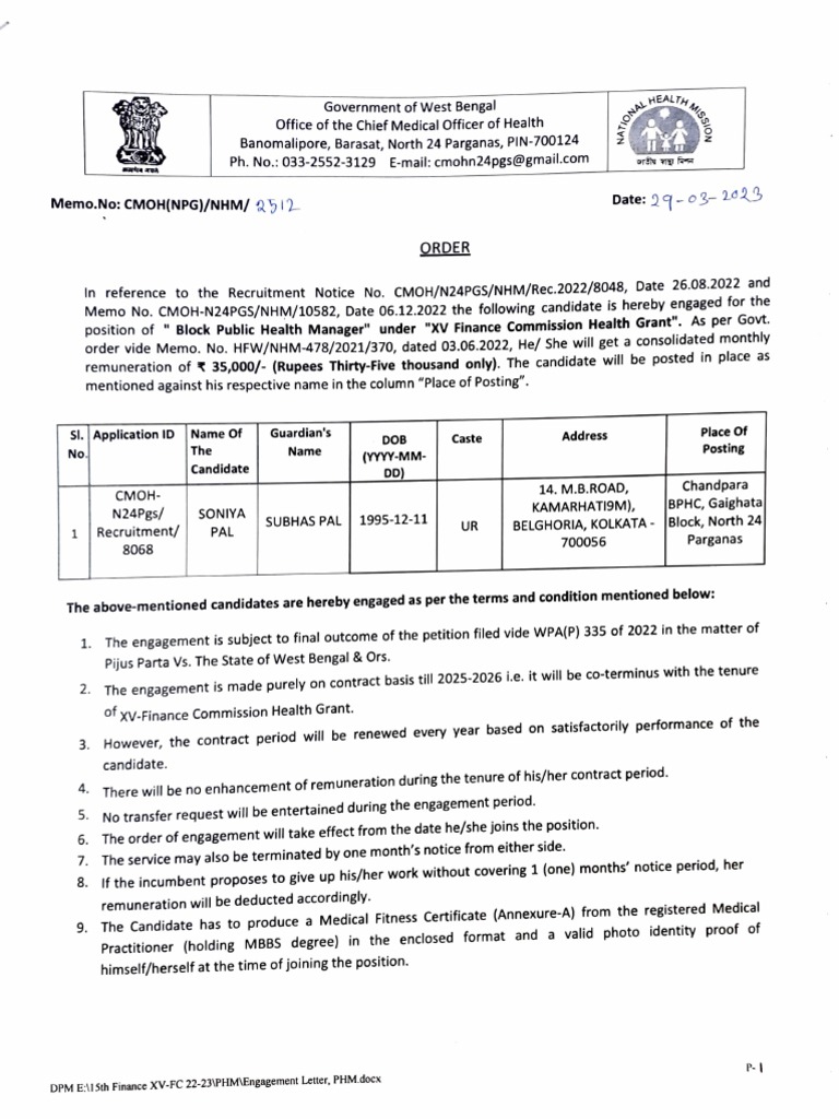 Cmoh (NPG) /NHM/ Q5: Order | PDF | Health Care