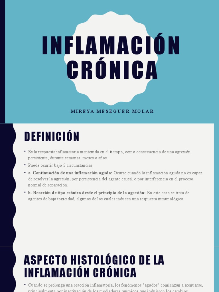 Inflamación Crónica: Definición y Características | PDF | Inflamación ...