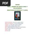 Prueba de Benedict: Procedimiento y Análisis | PDF | Carbohidratos ...