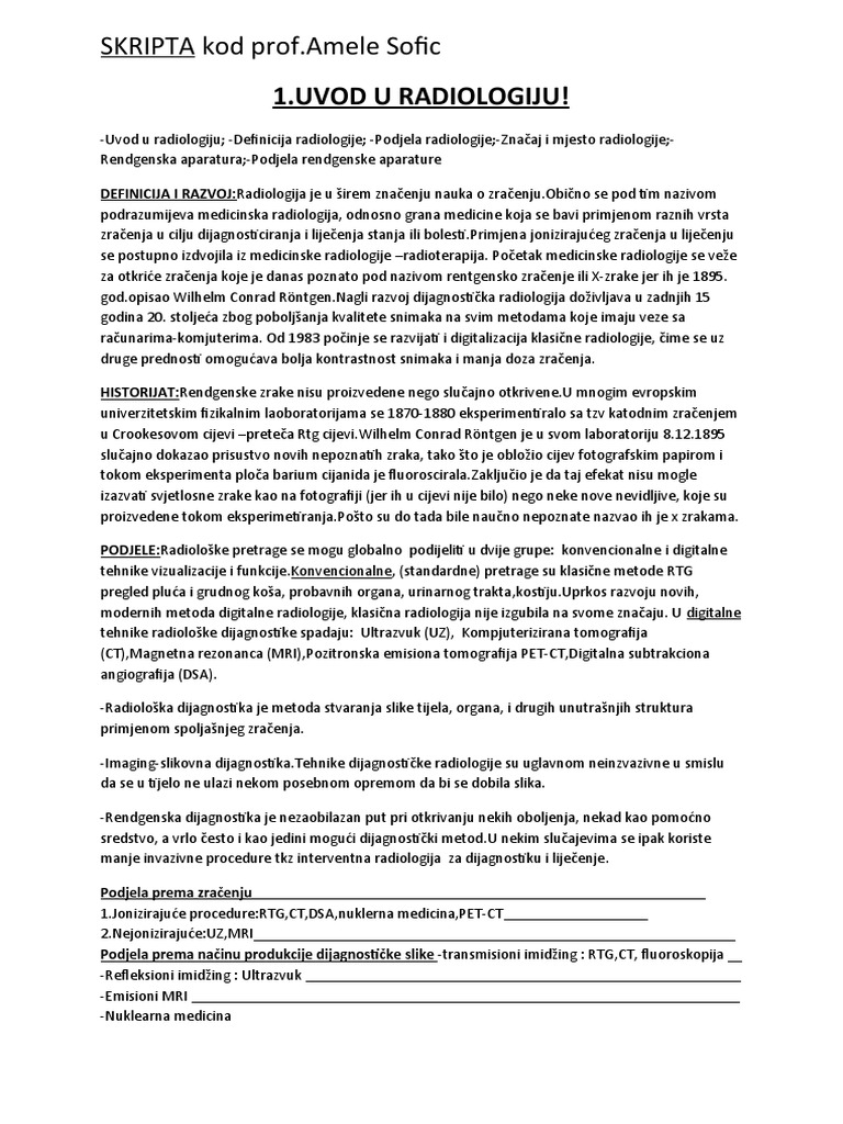 SKRIPTA prof.Sofić | PDF