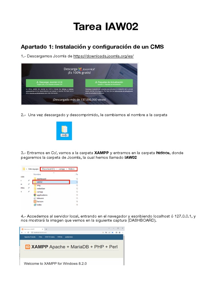 IAW Tarea02 | PDF | Joomla | Moodle