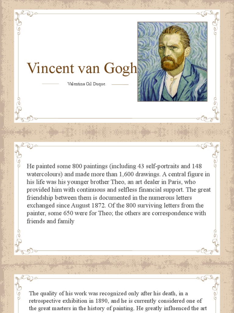 Vincent Van Gogh Ingles | PDF | Vincent Van Gogh | Paintings