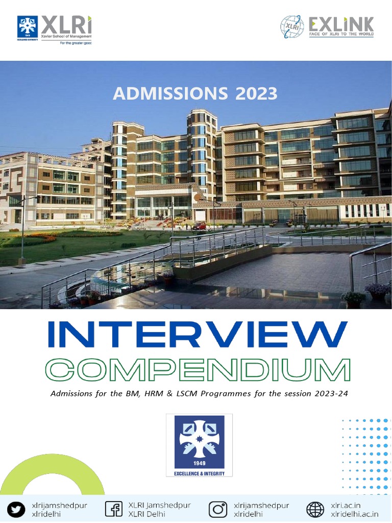 XLRI PI Compendium 2022-2024 | PDF