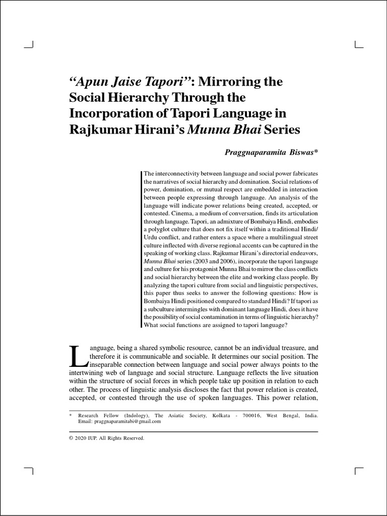 Apun Jaise Tapori Full Paper | PDF | Urdu | Linguistics